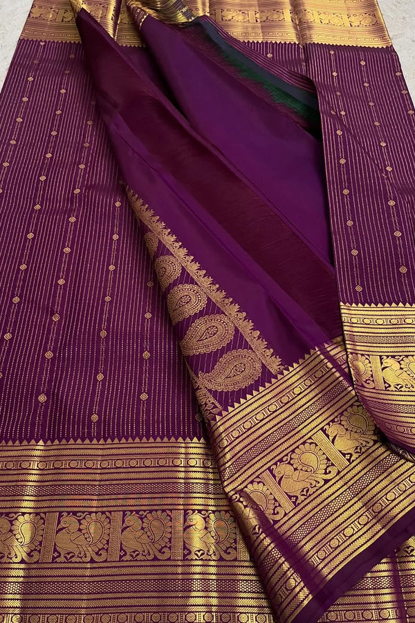 Twilight Gold Silk Saree – zoyaclothing